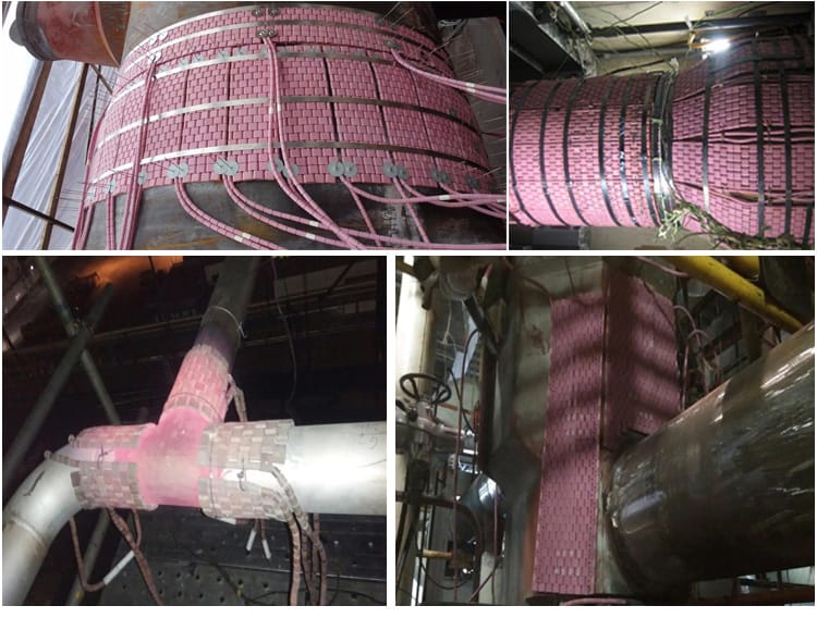 80V 60v Flexible Ceramic Heating Pad For Pwht - Yancheng Fudi Elctric